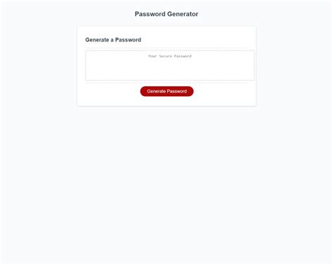 Github Wrxguy2012random Password Generator This Application Will