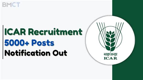 Indian Agriculture Icar Recruitment 2024 For Various Agricultural