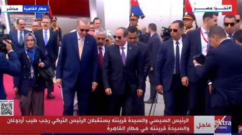 بث مباشر الرئيس السيسي يستقبل رجب أردوغان في مطار القاهرة مصراوى