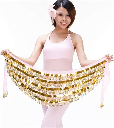 Yokwi Belly Dance Hip Scarf Women Lady Belly Dance Costume