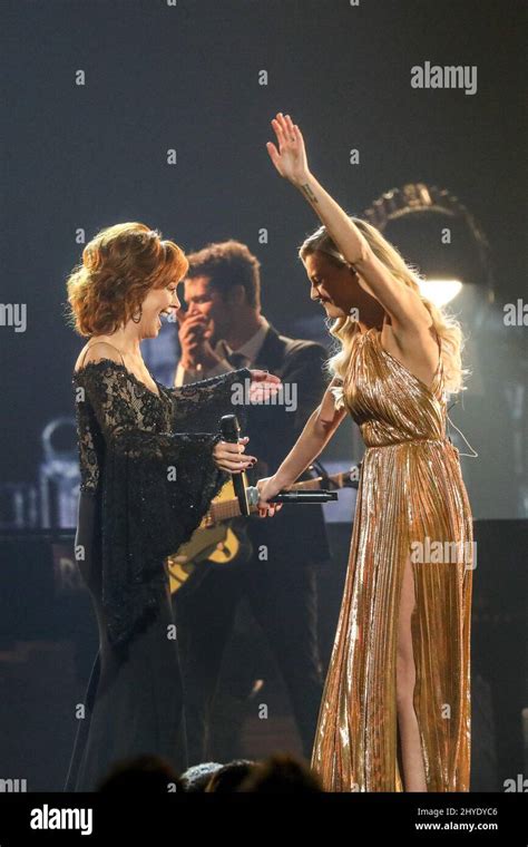 Reba Mcentire And Kelsea Ballerini Attending The 51st Annual Country