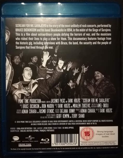 Scream For Me Sarajevo Blu Ray Iron Maiden