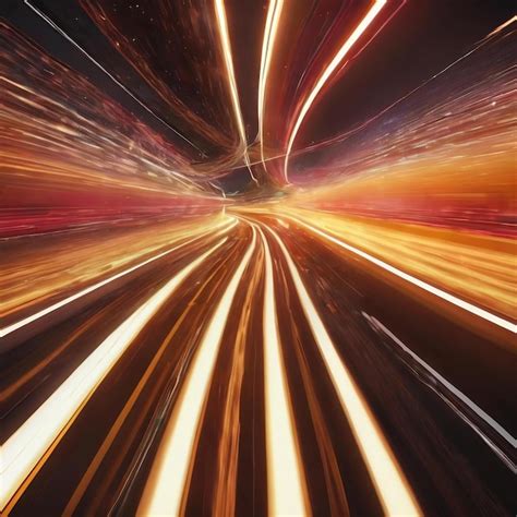 Premium Ai Image 3d Render Motion Line Of Speed And Power Or Light Trails Highspeed Light With