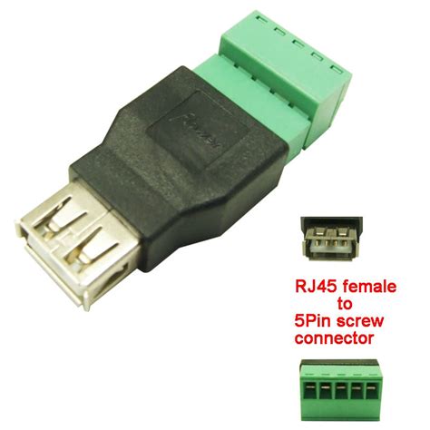 1pcs Usb Female To Screw Connector Usb Plug With S Grandado