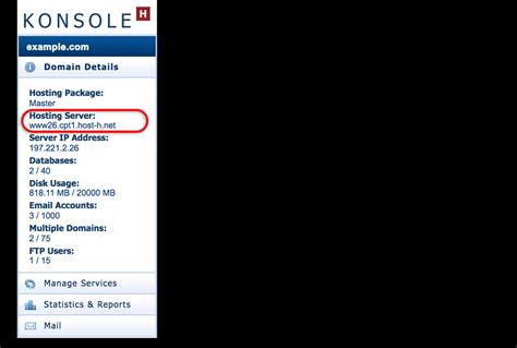 How To Find Your Server Name Via KonsoleH Xneelo Help Centre