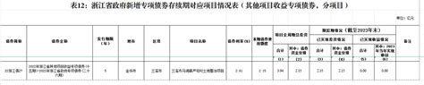 浙江省政府新增专项债券存续期对应项目情况表兰溪市马涧镇严宅土地整治项目