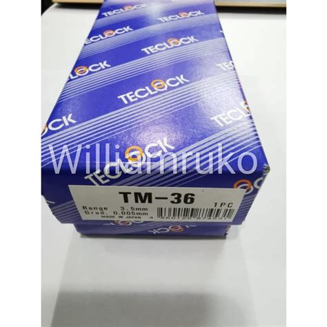 Jual Teclock Dial Indicator 0 005mm Type Tm 36 Terlaris Shopee Indonesia