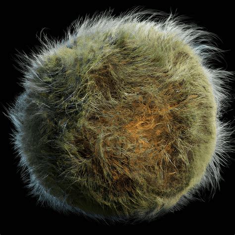 Hairy Planet Hyper Realistic Graphic · Creative Fabrica