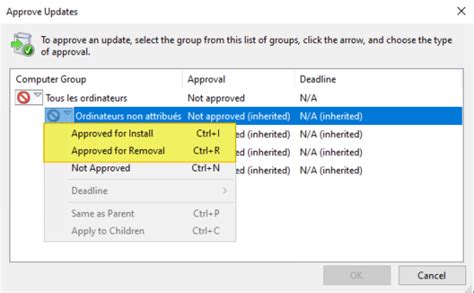 Wsus Comment Approuver Ou Refuser Une Mise à Jour