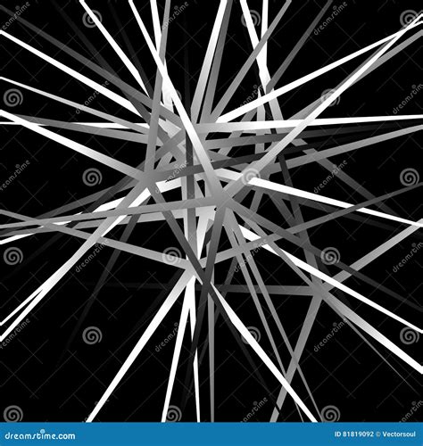 edgy pointed random overlapping shapes abstract art stock vector