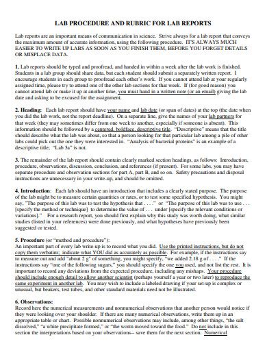 30 Lab Report Examples To Download