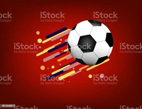 축구 축구는 당신의 텍스트에 대 한 공간을 가진 밝은 배경에 공 3차원 형태에 대한 스톡 벡터 아트 및 기타 이미지 3차원