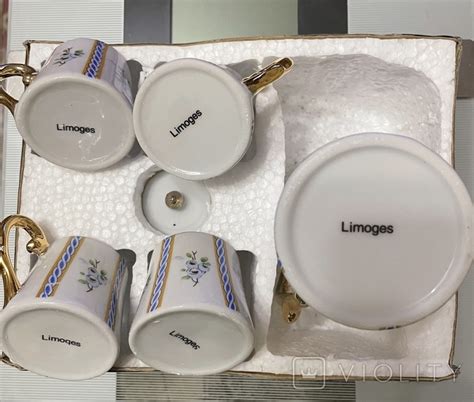 Набор кофейный Limoges Лимож новый в коробке на сайте для коллекционеров Violity Купить в
