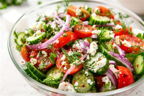 Cucumber Tomato Feta Salad Insanely Good