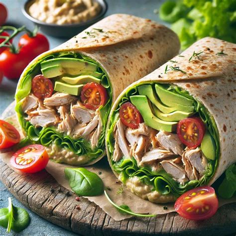 Chicken And Avocado Wraps Essential Flavours