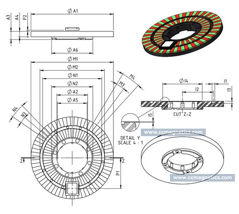 Rotary Nonius Magnetic Scale Mu18s 30 32n Ccmagnetics