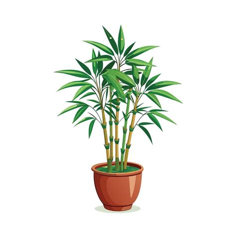 Realistic Hand Drawn Versatile Potted Houseplant 47518002 Vector Art At