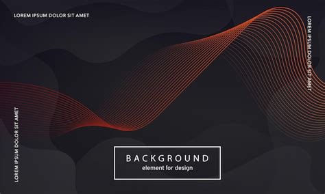 Premium Vector Abstract Gradient Background Wave Element For Design Poster Digital Frequency