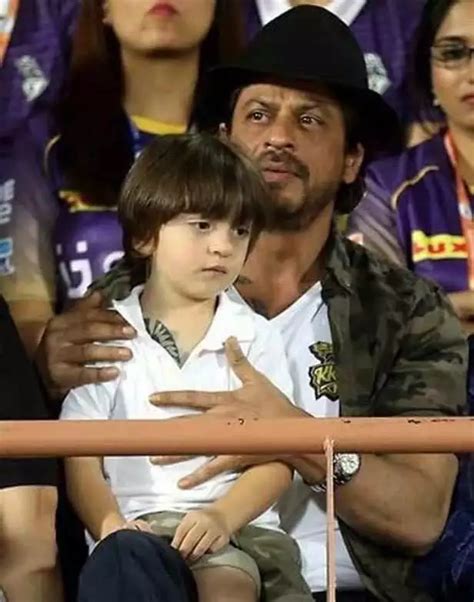 Cutest Moments Between Shah Rukh Khan And Abram Khan During Ipl Matches