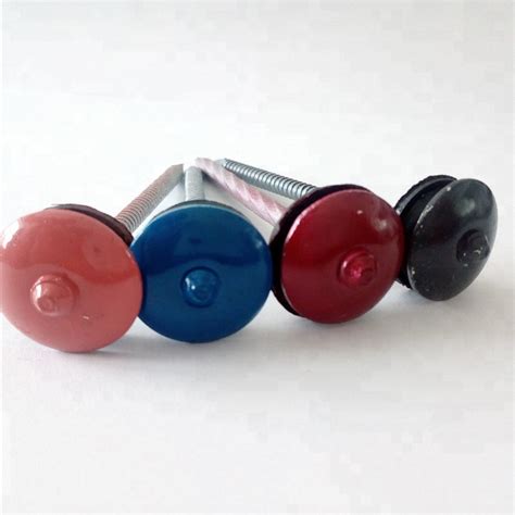 Roofing Screw Nails Plain Plastic Cap Ring Shank Galvanized Roofing