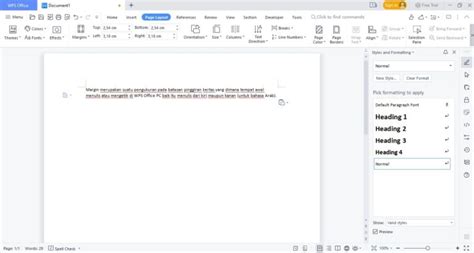 Cara Mengatur Margin Kertas Di Wps Office Pc Dwiay Dal1809