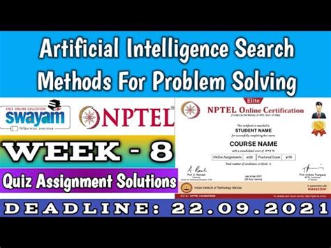 Nptel Artificial Intelligence Search Methods For Problem Solving