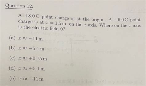 Solved A80c Point Charge Is At The Origin A −60c Point