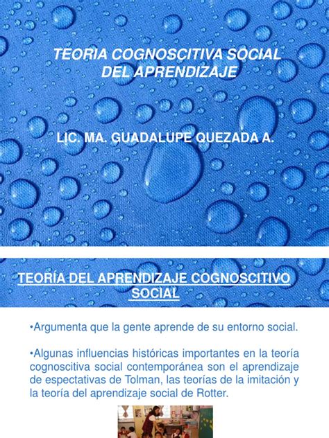 Teoría Cognoscitiva Social Pdf Motivación Motivacional