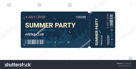 Music Dance Party Live Concert Entrance Stock Vector Royalty Free