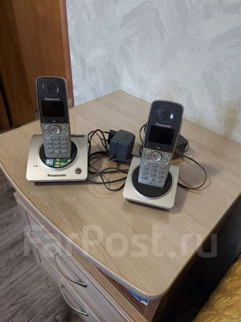 Домашний телефон Panasonic с дополнительной трубкой, б/у, в наличии ...