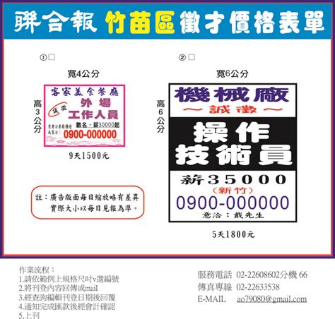 聯合報廣告刊登費用 報紙求才廣告登報徵人刊登徵才報頭廣告 報紙徵人徵才求職廣告刊登全國地方法院公告登報