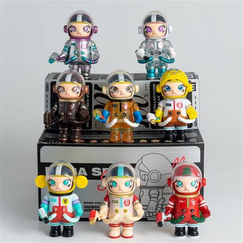 【現貨】popmart泡泡瑪特 Mega珍藏系列100 Space Molly週年盲盒祖國版 茉莉確認款 可愛盲盒公仔 蝦皮購物