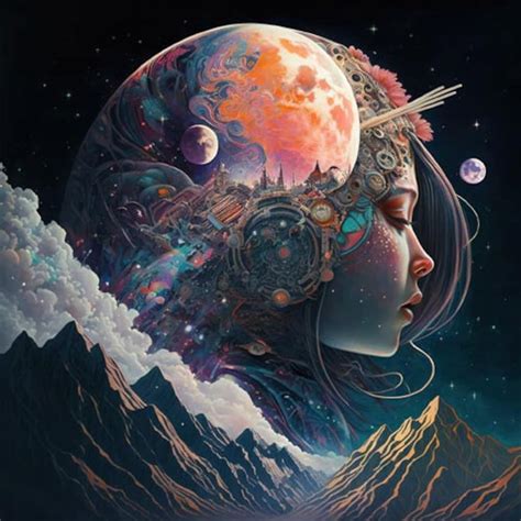 Cosmic Japanese Art 6 Digital Art Print Ai Generated Wall Art Ai Art Digital Download Home