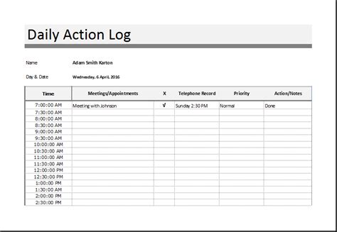 Action Log Template Excel Whatever You Use Excel For There Are Customizable Design Templates