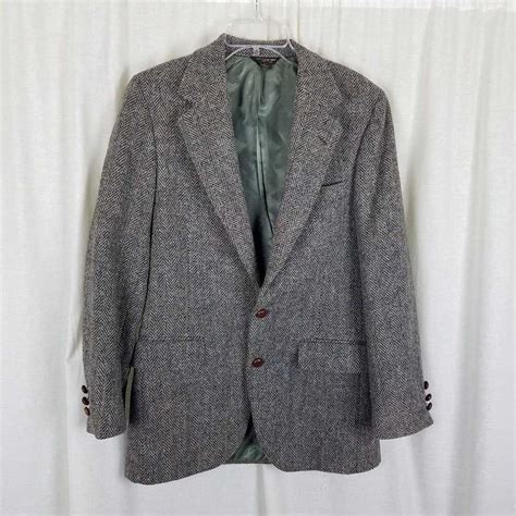 Harris Tweed Harris Tweed Herringbone Wool Sportcoat Gem