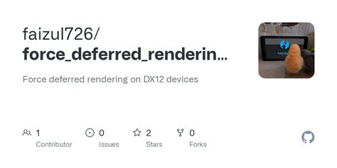 GitHub Faizul726 Force Deferred Rendering Minecraft Bedrock Force