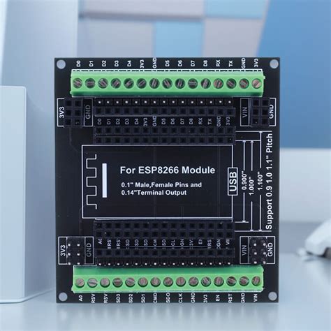 Esp8266 Gpio Expansion Module 35mm014 Terminal For Esp8266