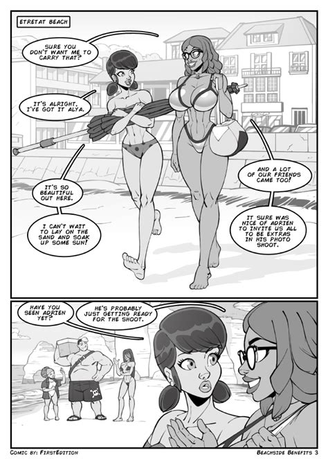 Rule 34 Alya Cesaire Beach Bikini Comic Comic Page Dark Skinned
