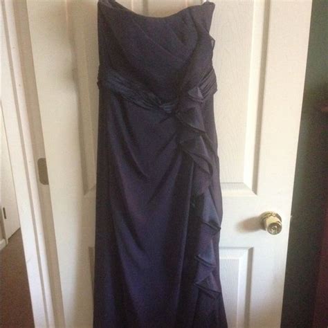 Long Navy Blue Formal Gown Davids Bridal Dresses Pink Bridesmaid