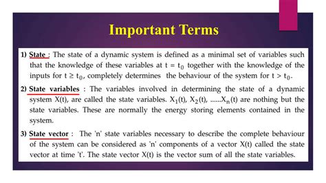 cs unit 4 introduction to state variable analysis pptx