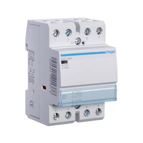 Hager Schütz 4 polig 63A 4 Öffner 230V ESC464
