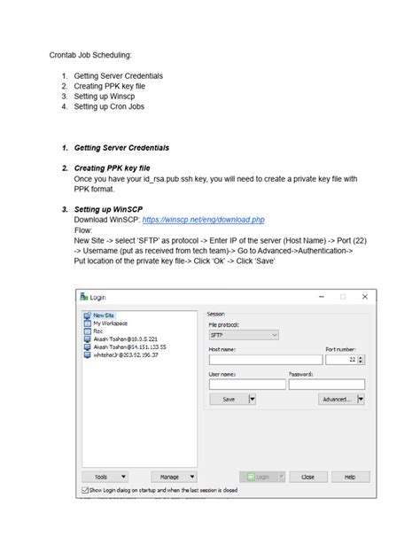 crontab documentation pdf