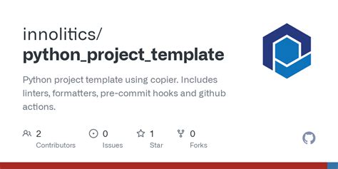 GitHub Innolitics Python Project Template Python Project Template