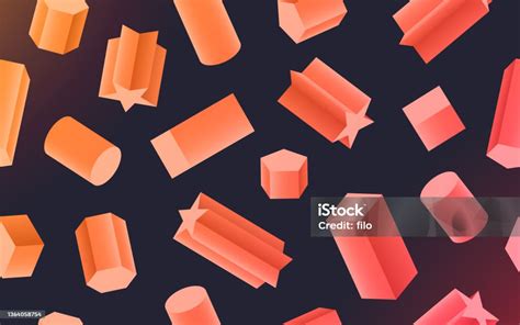 3d 셰이프 원활한 배경 패턴 3차원 형태에 대한 스톡 벡터 아트 및 기타 이미지 3차원 형태 건축하기 계획 Istock