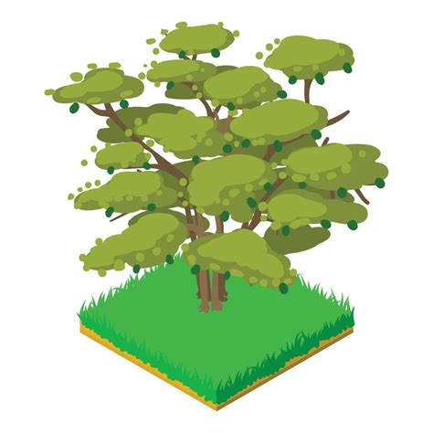 Butternut Tree Icon Isometric Style 15883160 Vector Art At Vecteezy