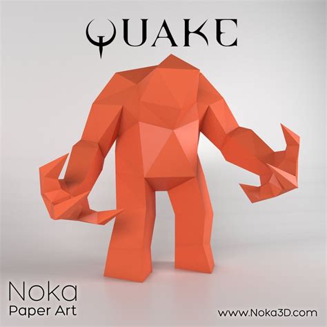 Quake 1 Shambler And Fiend 3d Papercraft Game Models Etsy