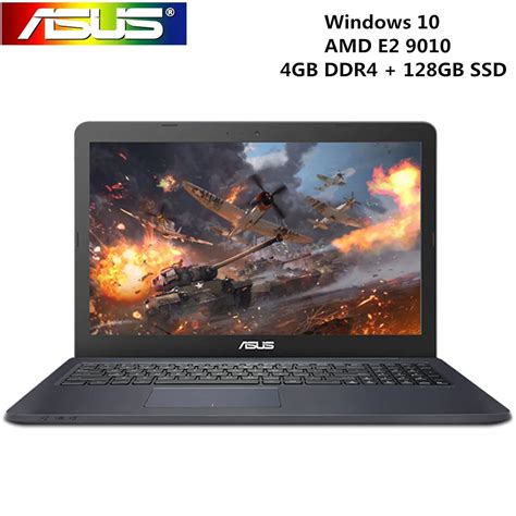 Asus A555bp9010 Laptop Tablet 15 6 Inch Windows 10 Pro Amd E2 9010 Dual