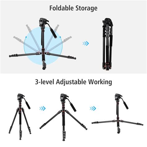 Andoer Aluminum Camera Tripod Stand Monopod 200cm Vicedeal