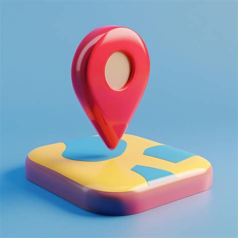 3d Location Icon Map And Navigation Logo Illustration Premium Ai Generated Image