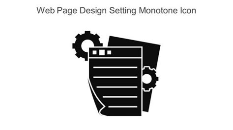 Setting Monotone Icon Slide Team